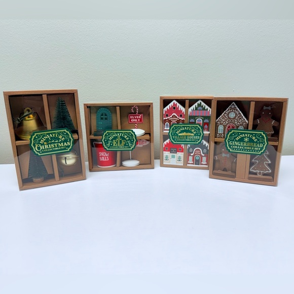 Target | Holiday | New Full Set Of 4 Miniature Collection Sets Target ...